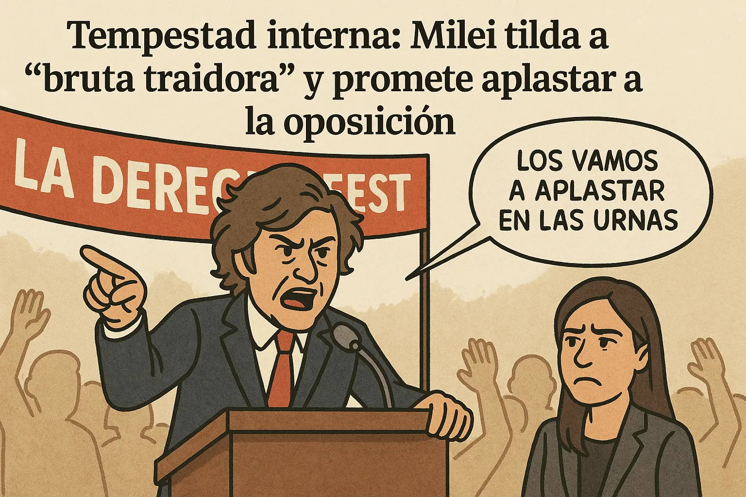 Tempestad interna: Milei tilda a Villarruel de “bruta traidora” y ...